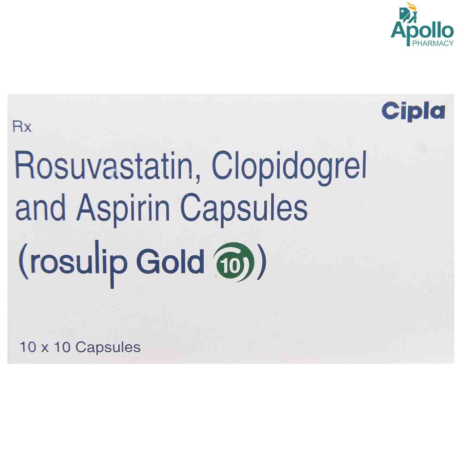 Rosulip Gold 10 Capsule | Uses, Side Effects, Price | Apollo Pharmacy