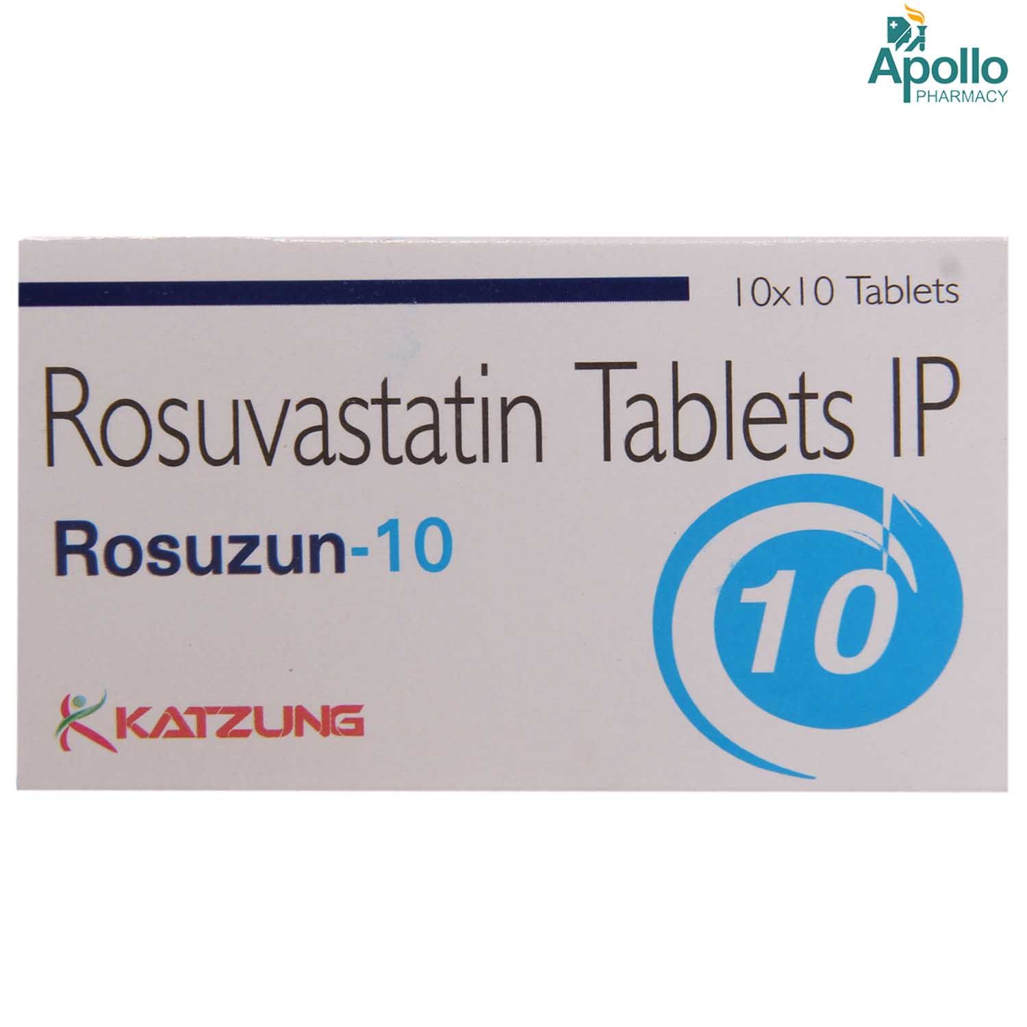 Rosuzun 10mg Tablet | Uses, Side Effects, Price | Apollo Pharmacy
