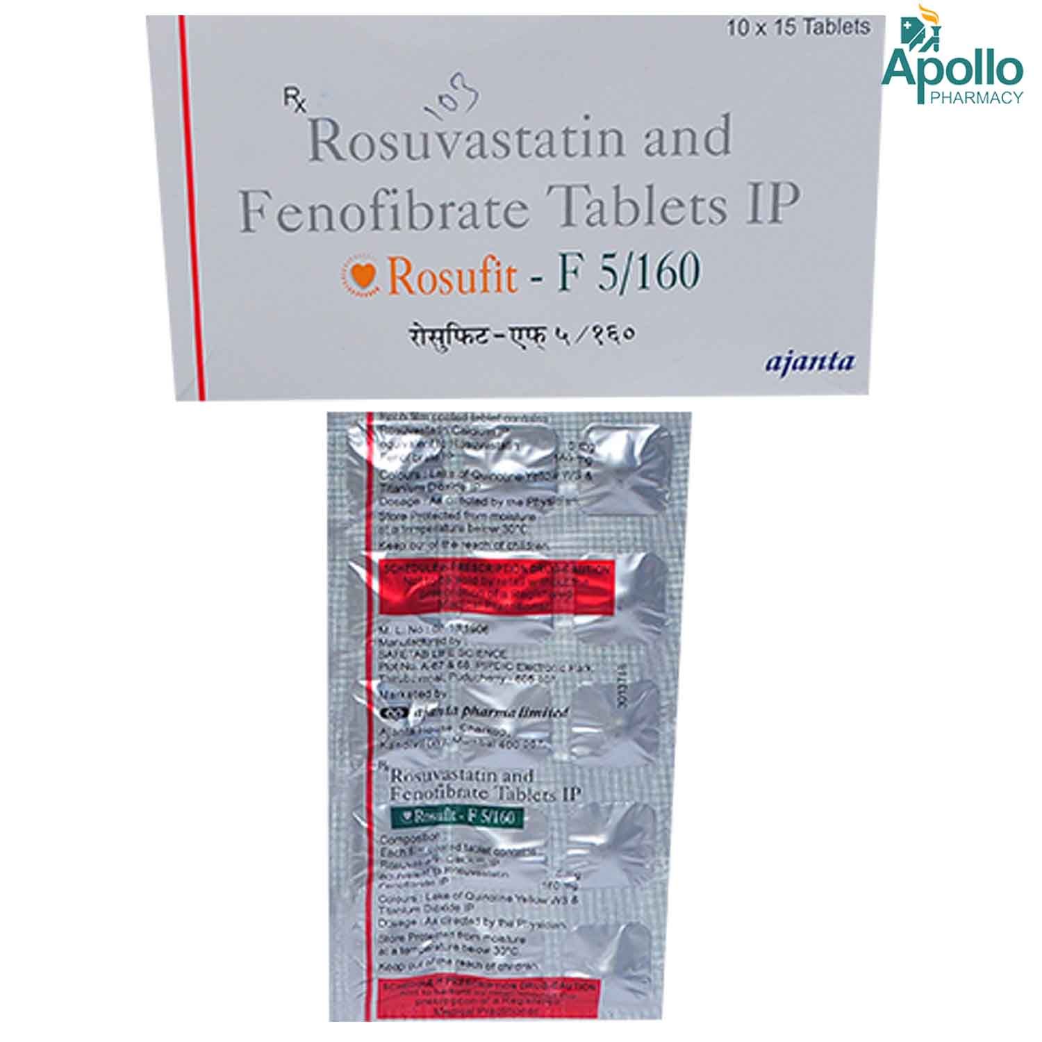 Rosufit-F 5/160 Tablet | Uses, Side Effects, Price | Apollo Pharmacy
