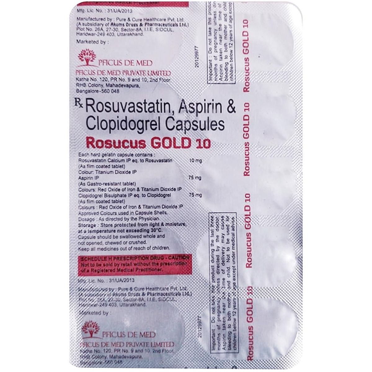 Rosucus Gold 10 Capsule | Uses, Side Effects, Price | Apollo Pharmacy