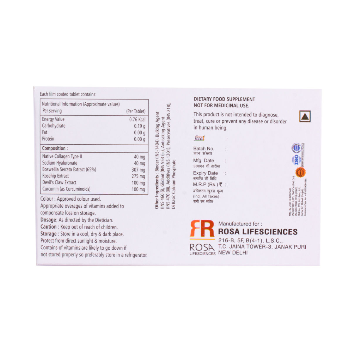 Rosa-CT Tablet 10's Price, Uses, Side Effects, Composition - Apollo ...