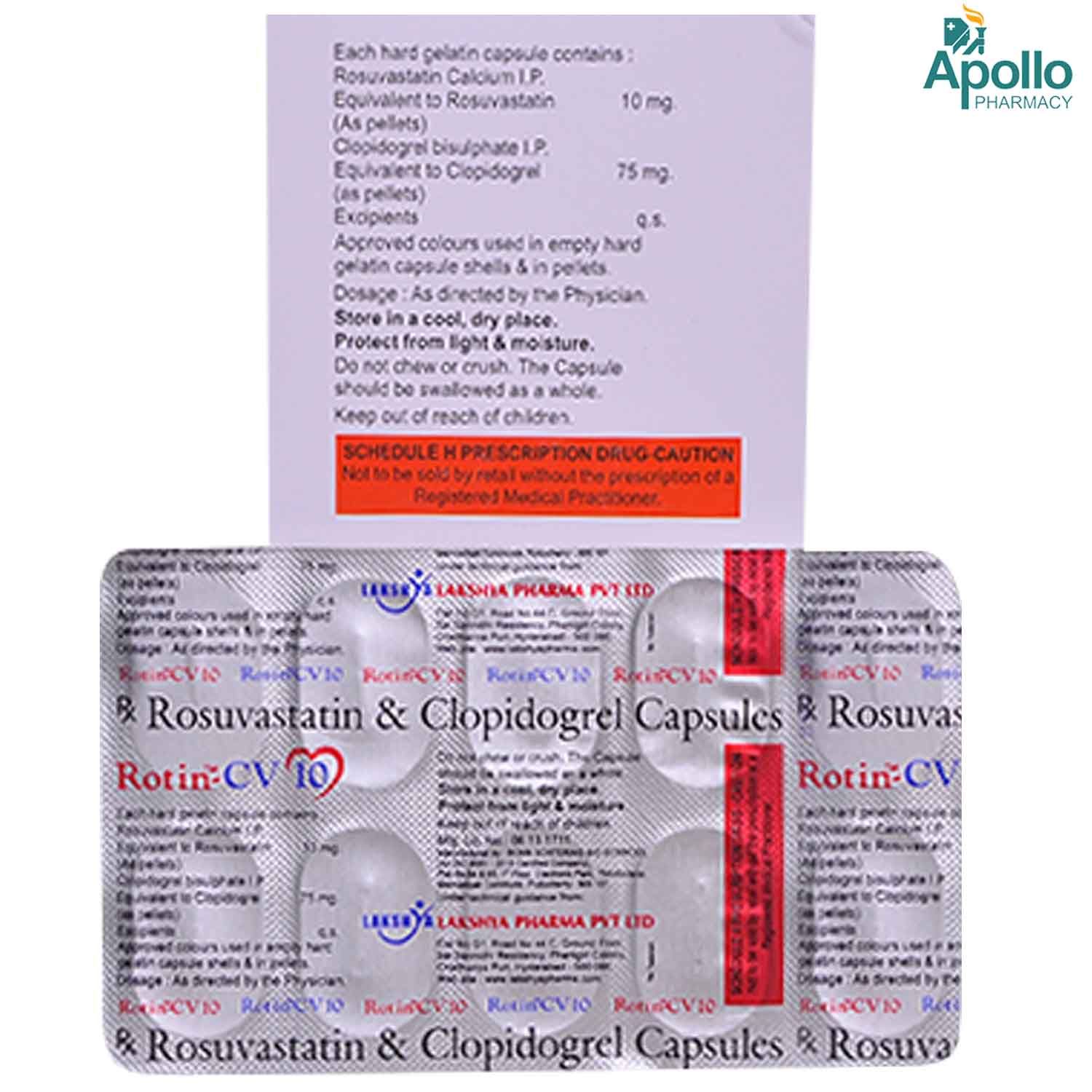 Rotin-CV 10 Capsule 10's Price, Uses, Side Effects, Composition ...