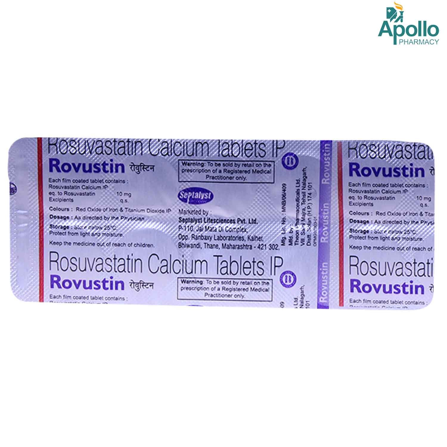 ROVUSTIN 10MG TABLET Price, Uses, Side Effects, Composition - Apollo ...