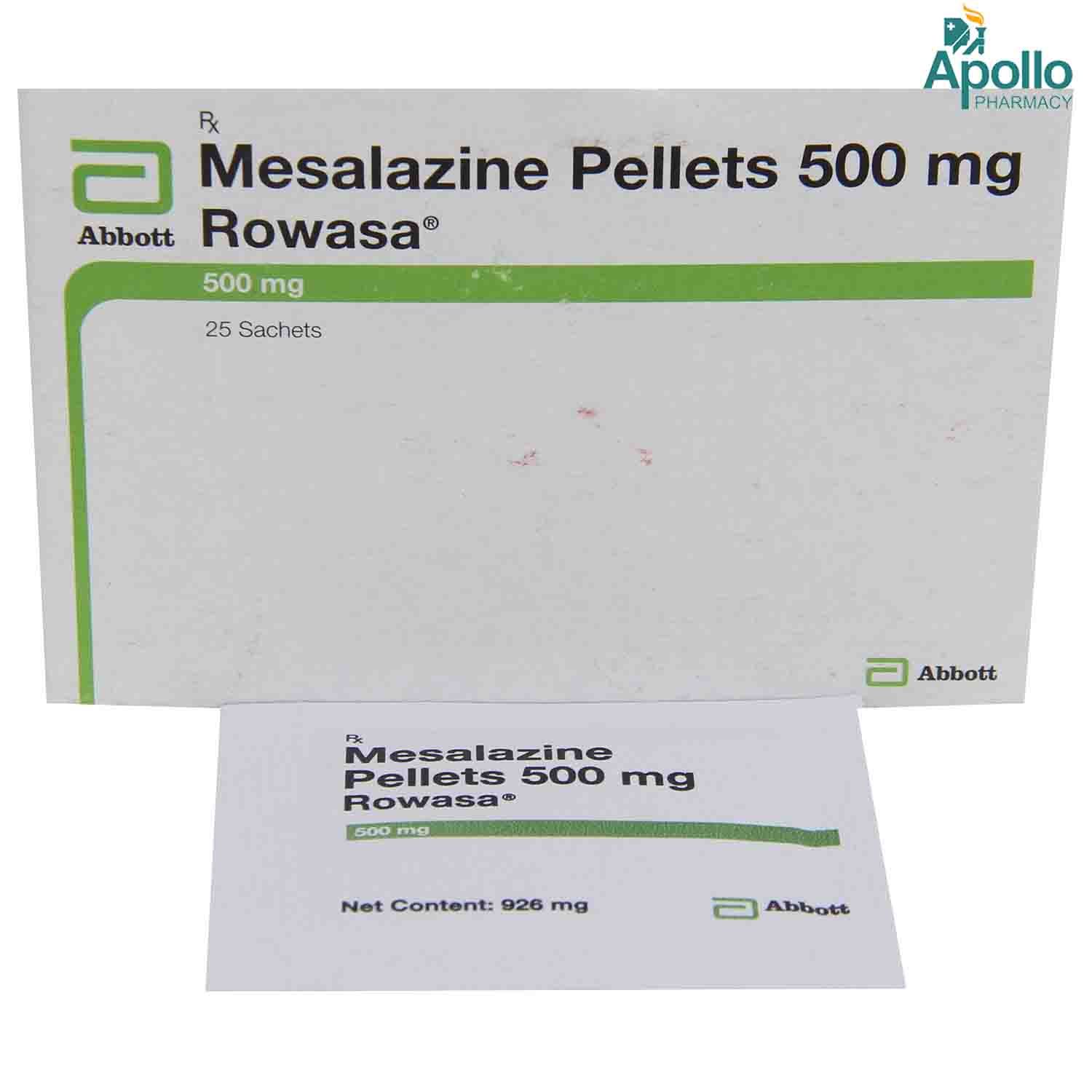 Rowasa 500 mg Sachet | Uses, Side Effects, Price | Apollo Pharmacy