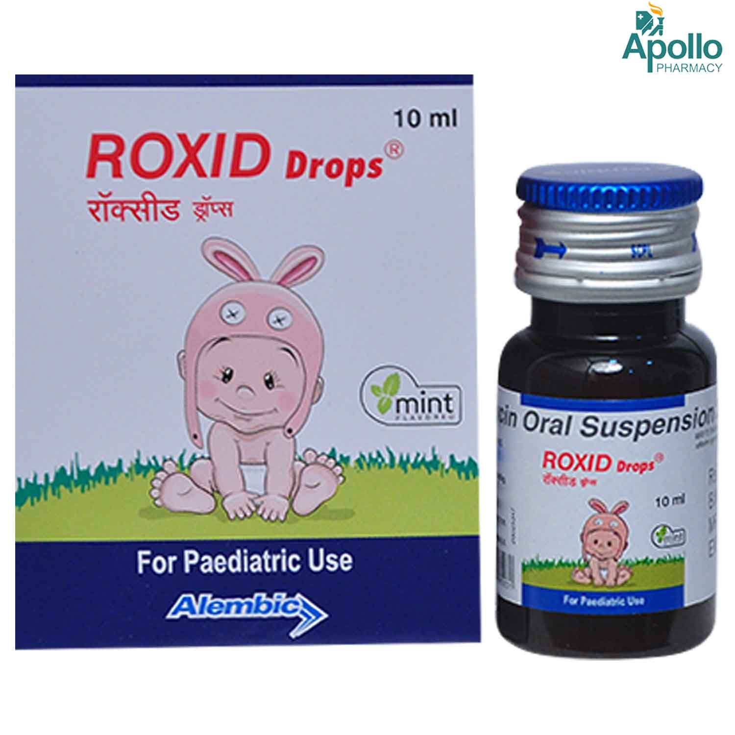 ROXID DROPS 10ML Price, Uses, Side Effects, Composition - Apollo Pharmacy
