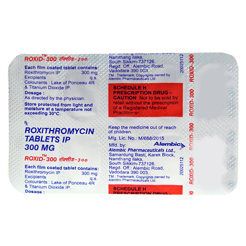 Roxid 300 Tablet 10's Price, Uses, Side Effects, Composition - Apollo ...