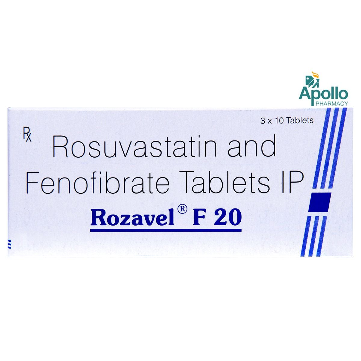 Rozavel F 20 Tablet 10's Price, Uses, Side Effects, Composition ...