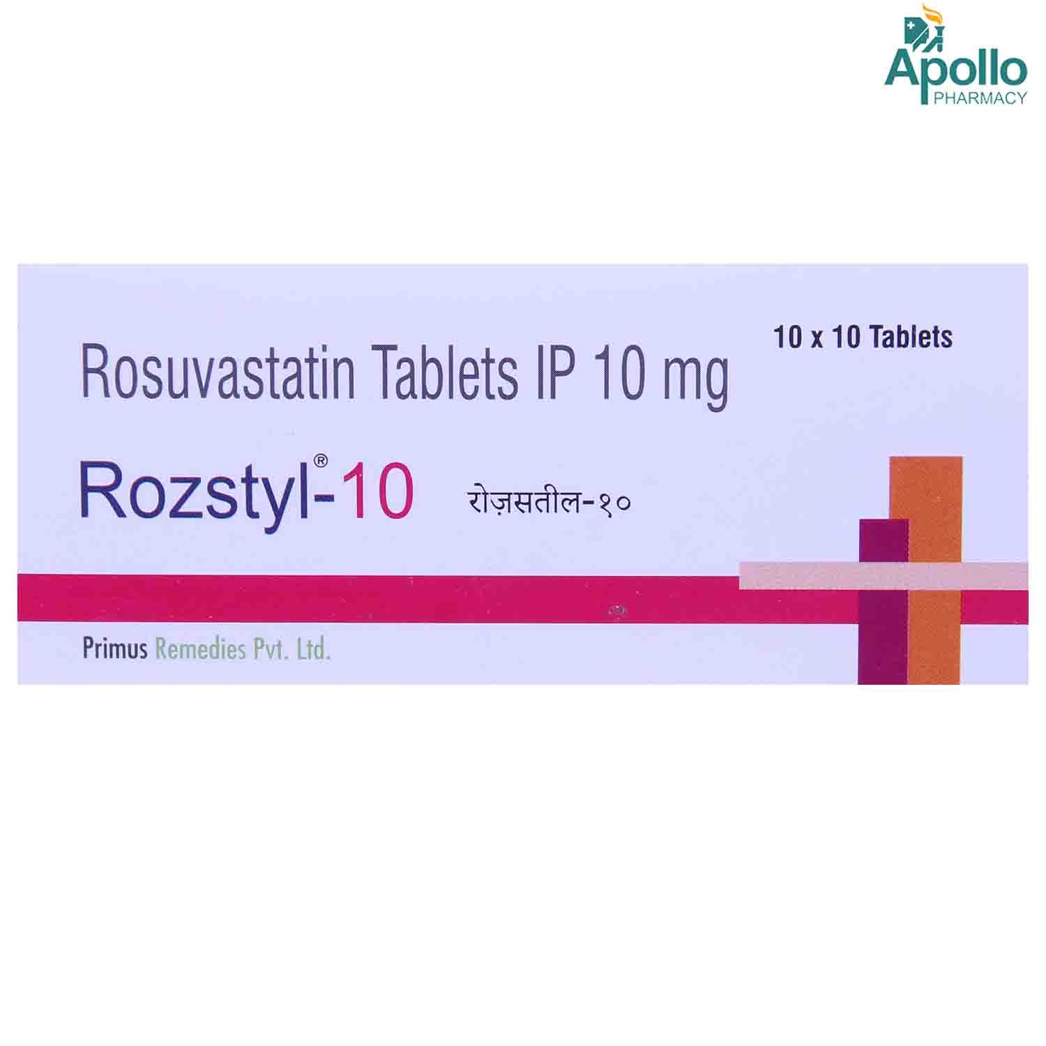 Rozstyl-10 Tablet 10's Price, Uses, Side Effects, Composition - Apollo ...
