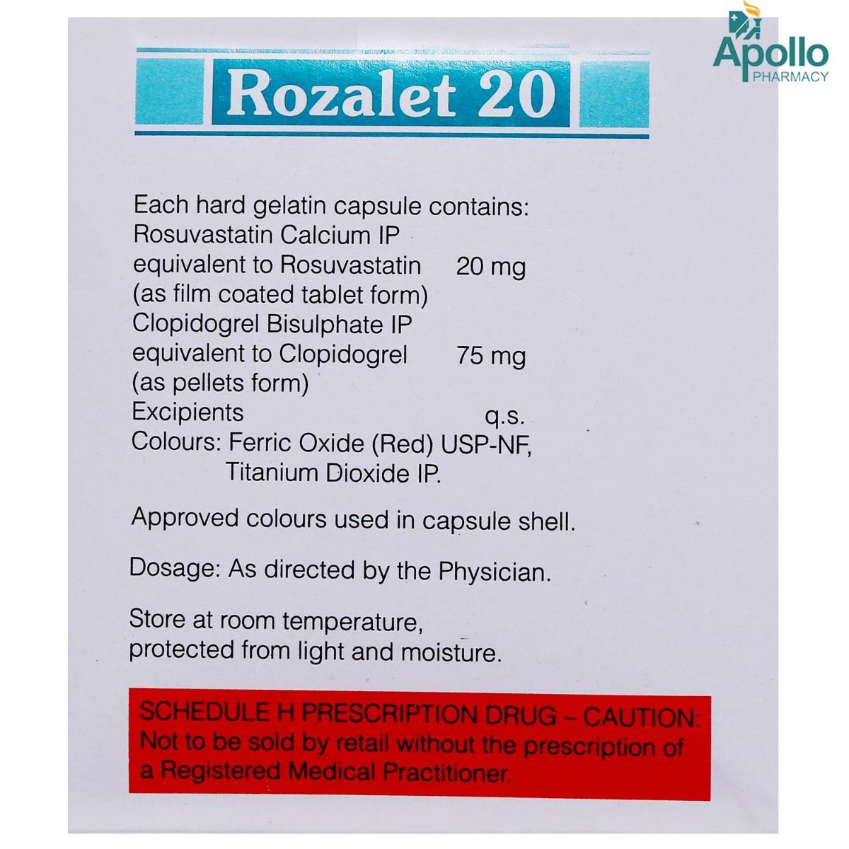Rozalet 20 Capsule 10's Price, Uses, Side Effects, Composition - Apollo ...