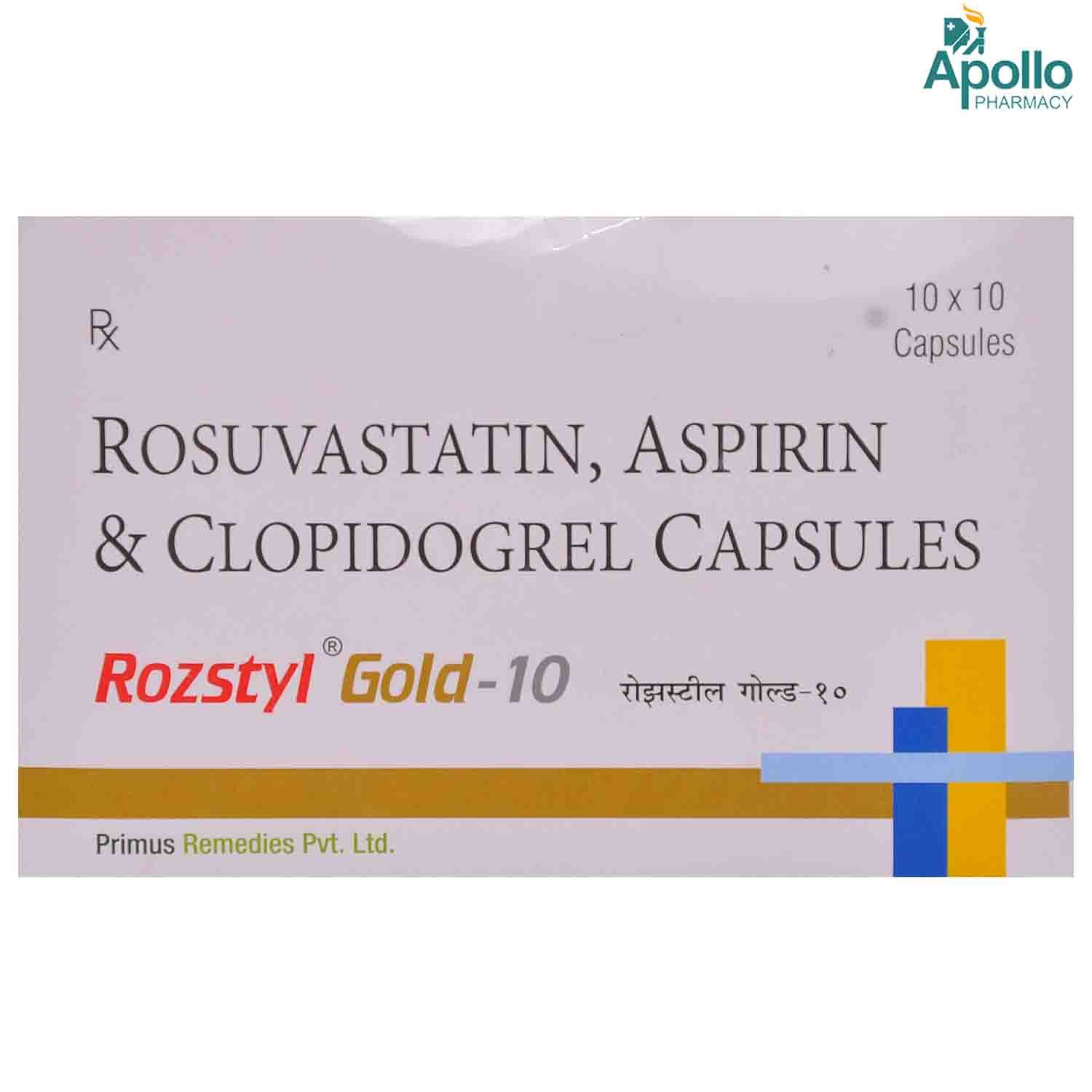 Rozstyl Gold-10 Capsule | Uses, Side Effects, Price | Apollo Pharmacy