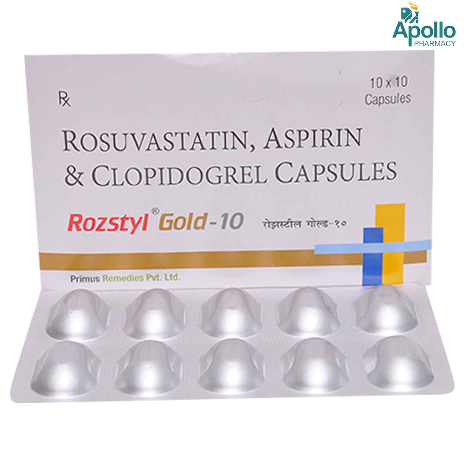 Rozstyl Gold-10 Capsule 10's Price, Uses, Side Effects, Composition ...