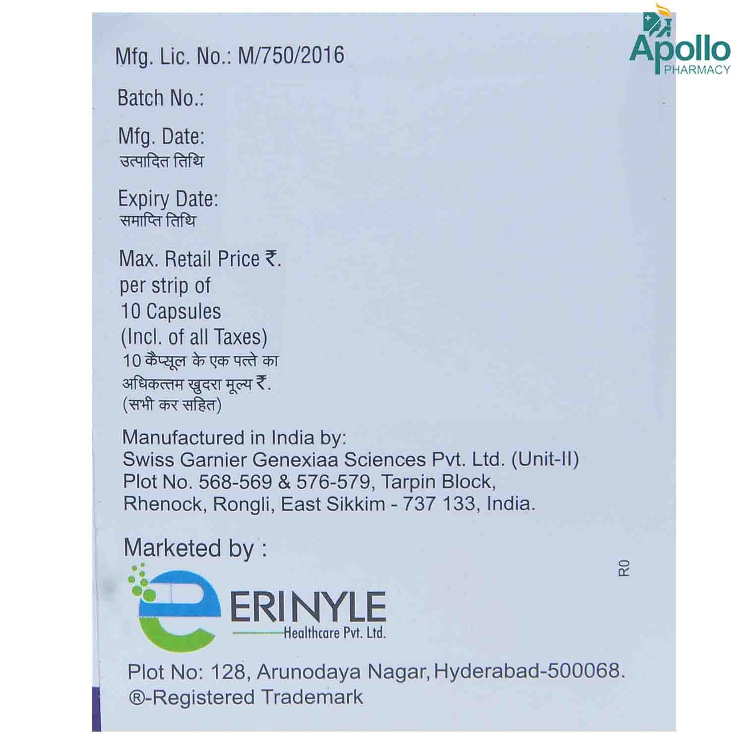 Roznyle Gold Capsule 10's Price, Uses, Side Effects, Composition ...