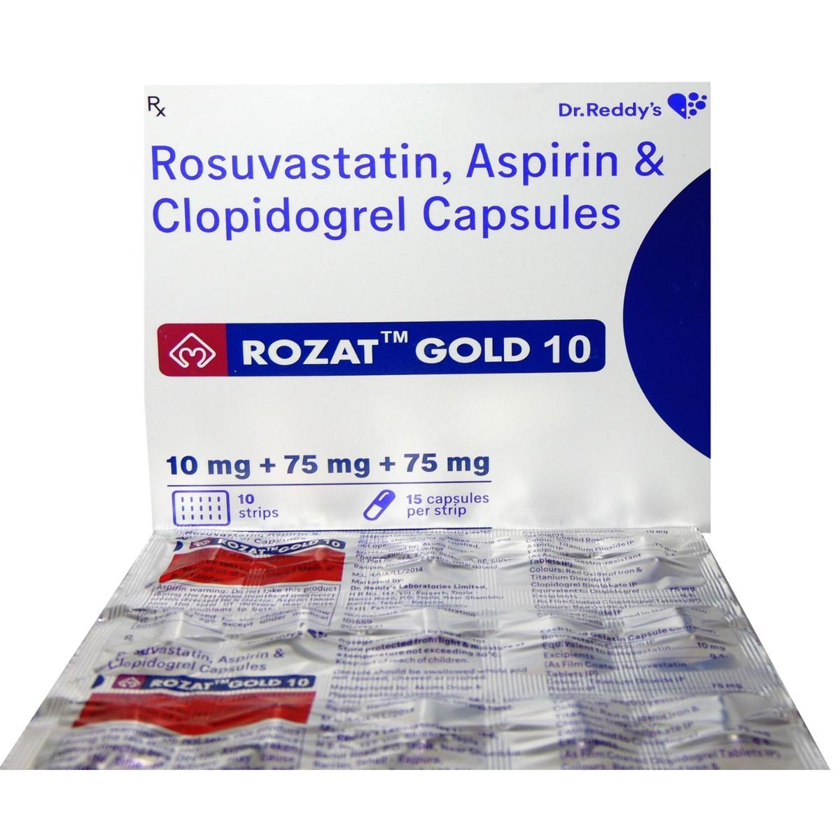 Rozat Gold 10/75/75Mg Capsule 15's Price, Uses, Side Effects ...