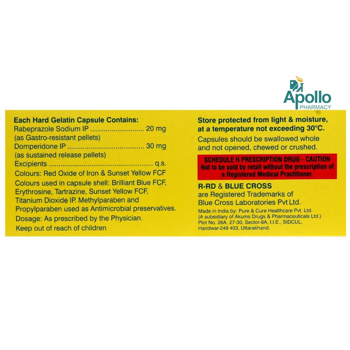 R-RD Capsule | Uses, Side Effects, Price | Apollo Pharmacy