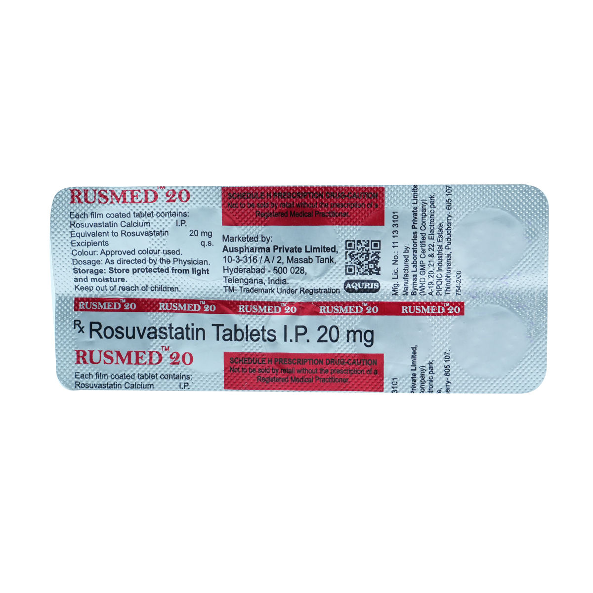 Rusmed 20 Tablet 10's Price, Uses, Side Effects, Composition - Apollo ...