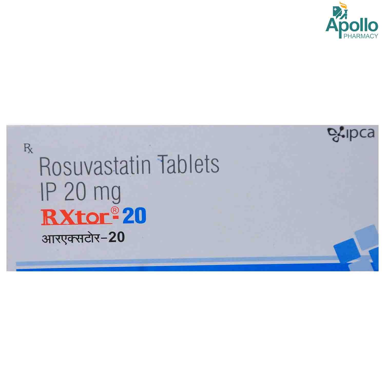 Rxtor 20 Tablet | Uses, Side Effects, Price | Apollo Pharmacy