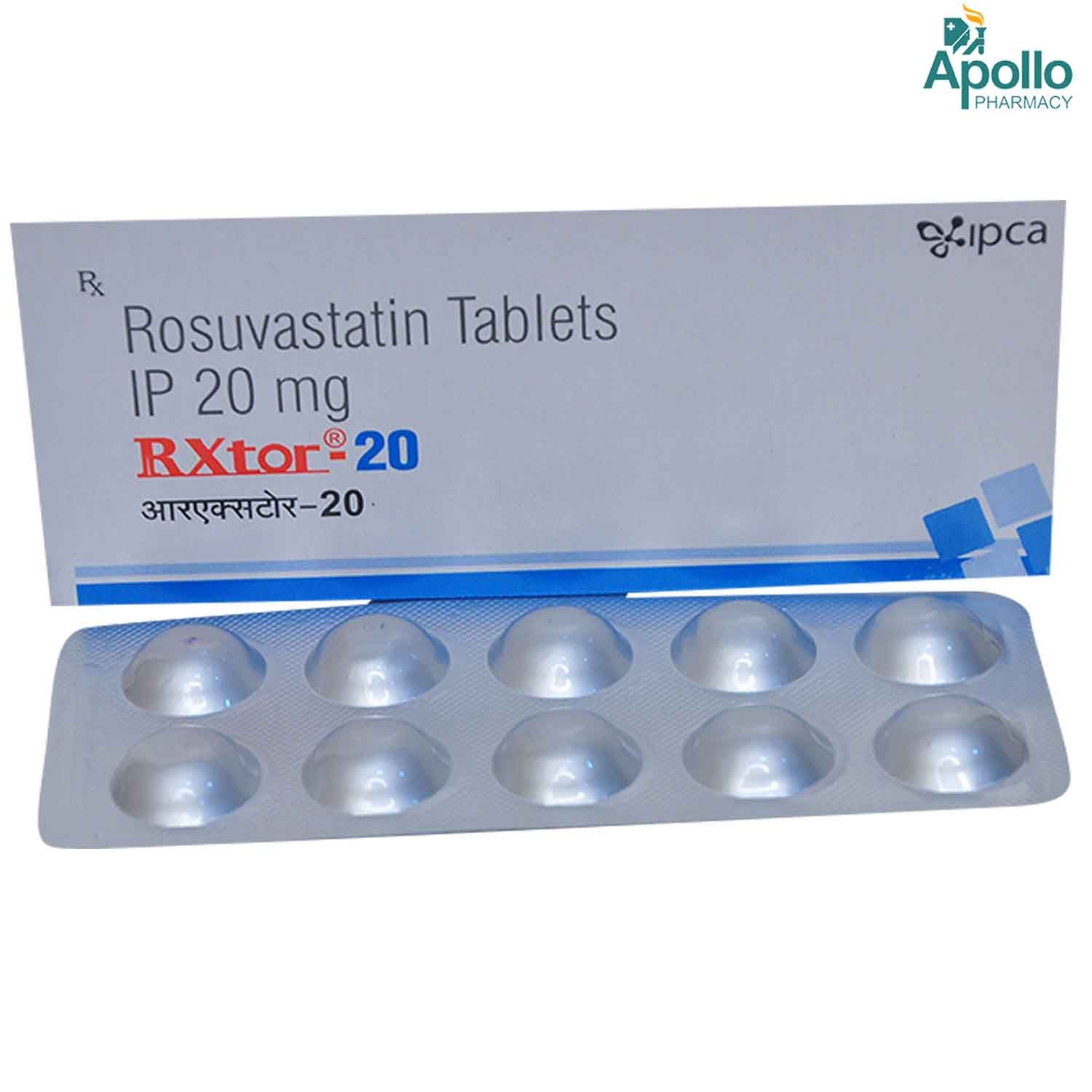 Rxtor 20 Tablet 10's Price, Uses, Side Effects, Composition - Apollo ...