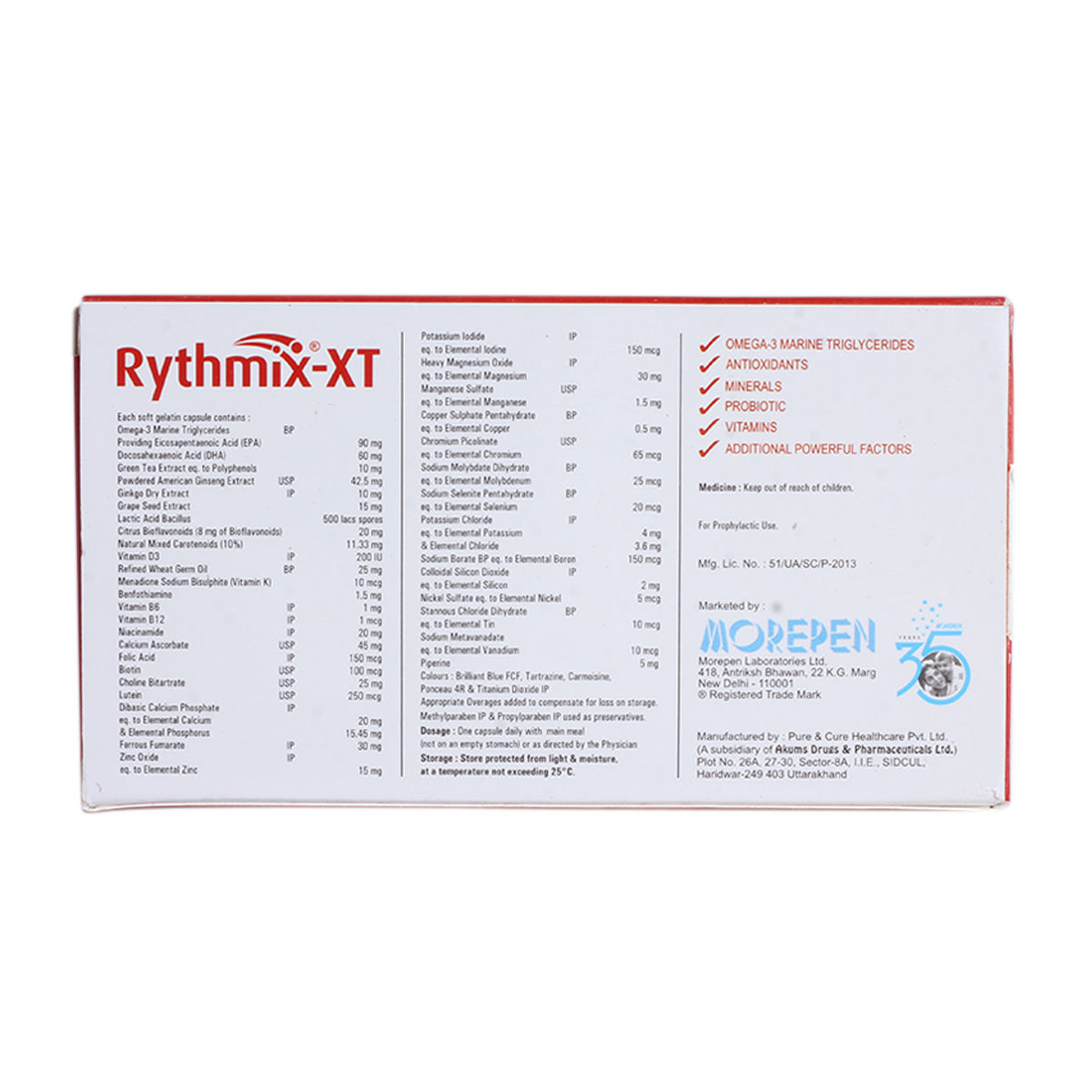 Rythmix-XT Capsule 10's Price, Uses, Side Effects, Composition - Apollo ...