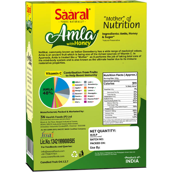 Saaral Amla with Honey, 100 gm Price, Uses, Side Effects, Composition ...