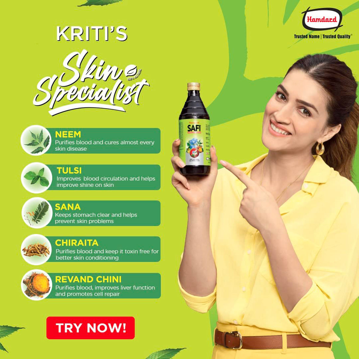 Hamdard Safi Natural Blood Purifier Syrup, 100 ml Price, Uses, Side ...