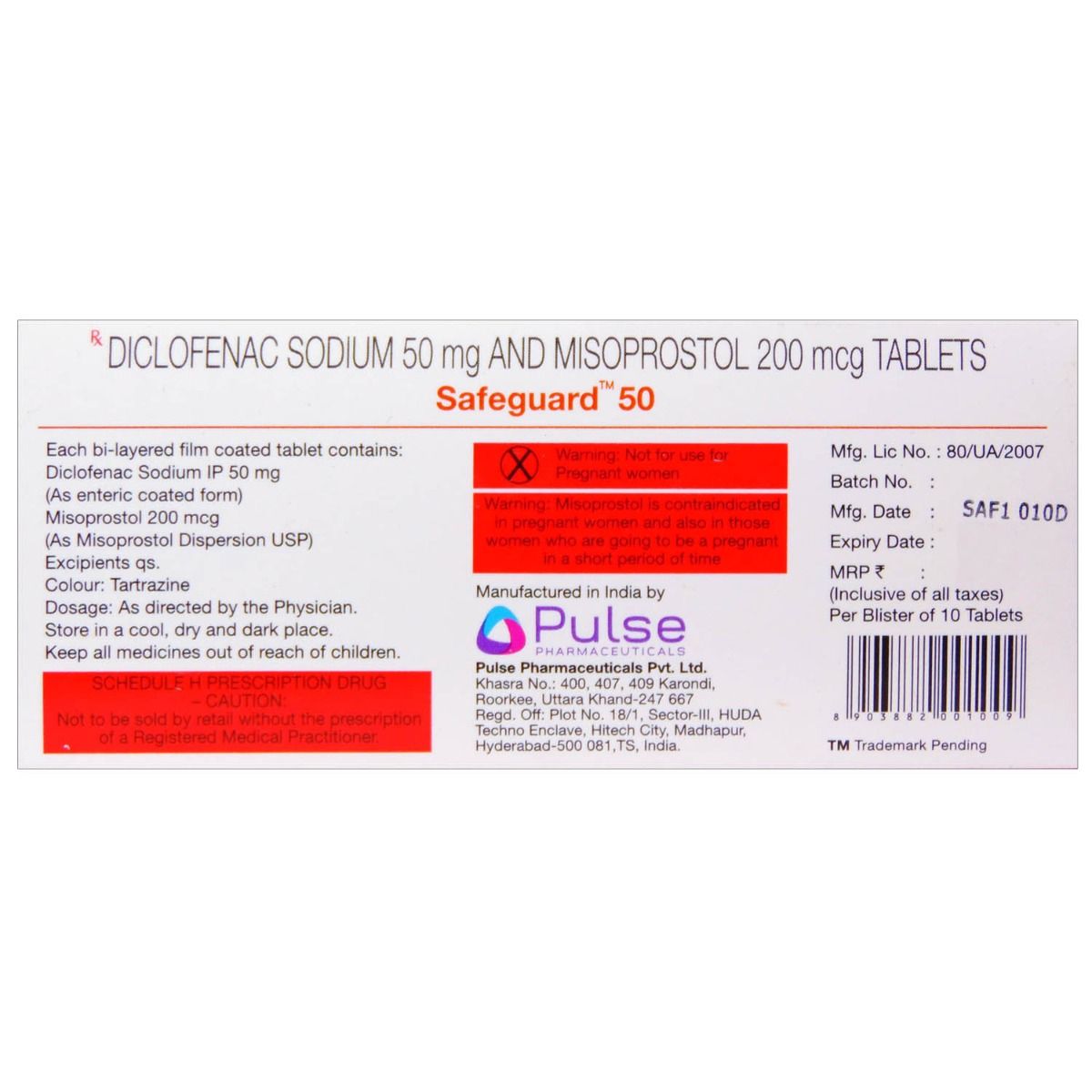 SAFEGUARD TABLET Price, Uses, Side Effects, Composition - Apollo Pharmacy