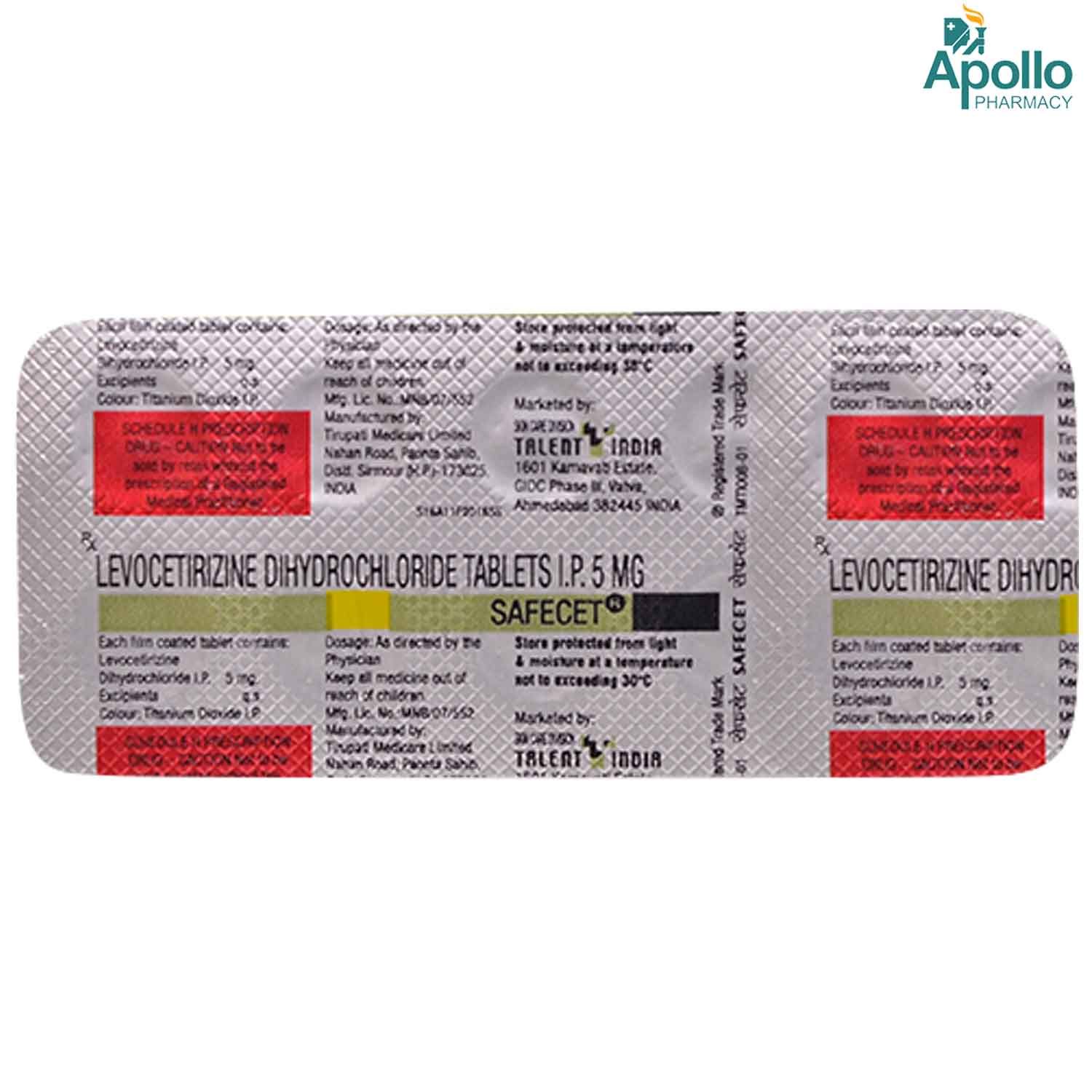 SAFECET TABLET Price, Uses, Side Effects, Composition - Apollo Pharmacy