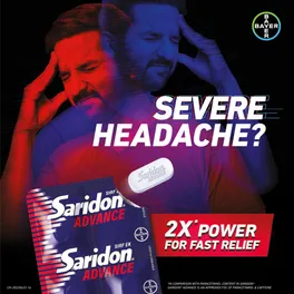 Buy Saridon Advance Tablet for 5 in 1 Pain Relief | 19 Minutes Delivery ...