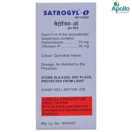 Satrogyl-O Dry Syrup | Uses, Side Effects, Price | Apollo Pharmacy