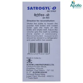 Satrogyl-O Dry Syrup | Uses, Side Effects, Price | Apollo Pharmacy