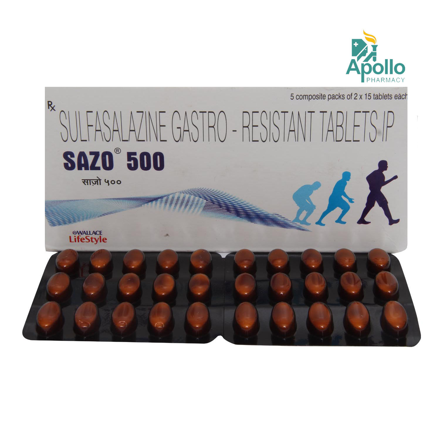 Sazo 500 Tablet 15's Price, Uses, Side Effects, Composition - Apollo ...