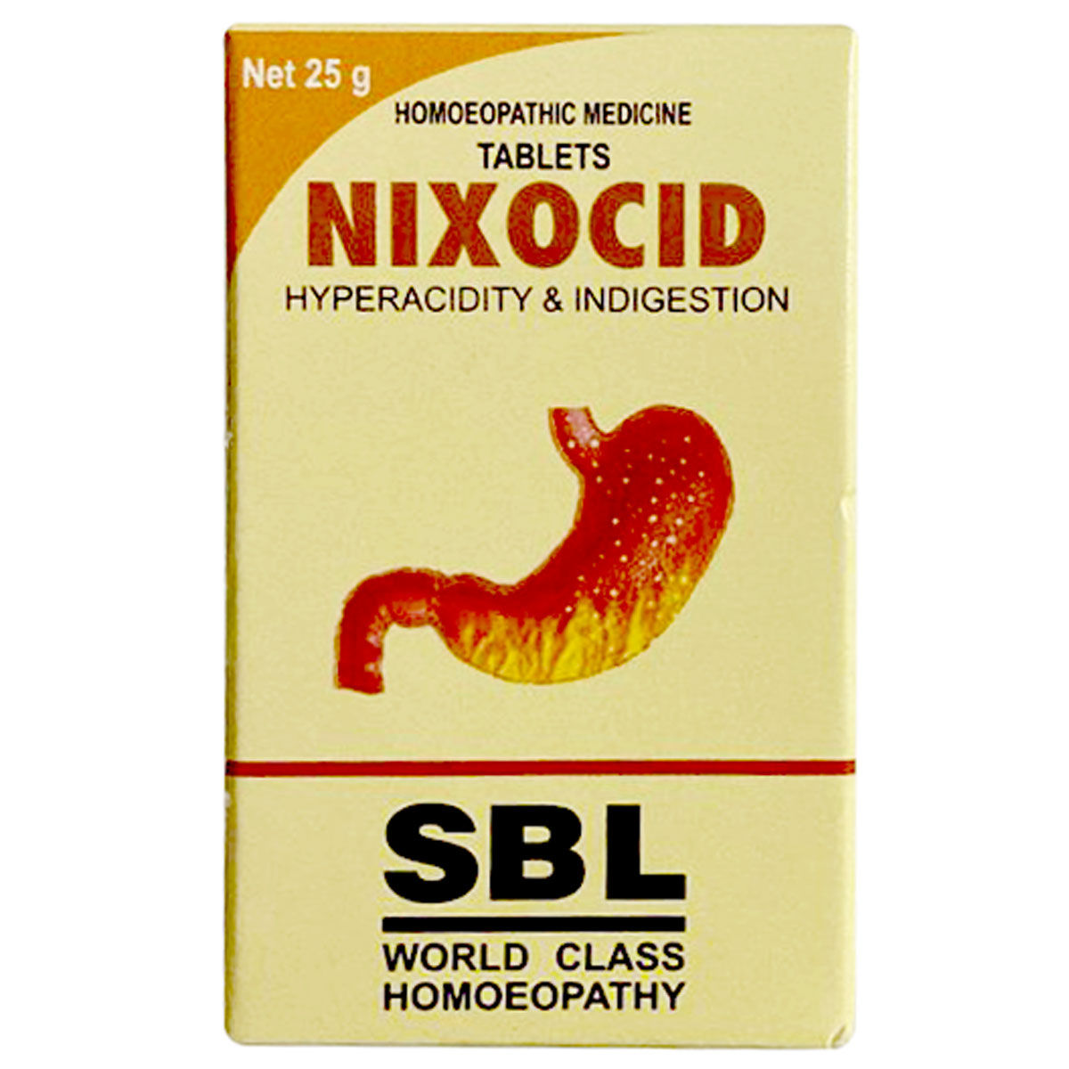Buy SBL Nixocid Tablets, 25 gm | 19 Minutes Delivery | Apollo Pharmacy