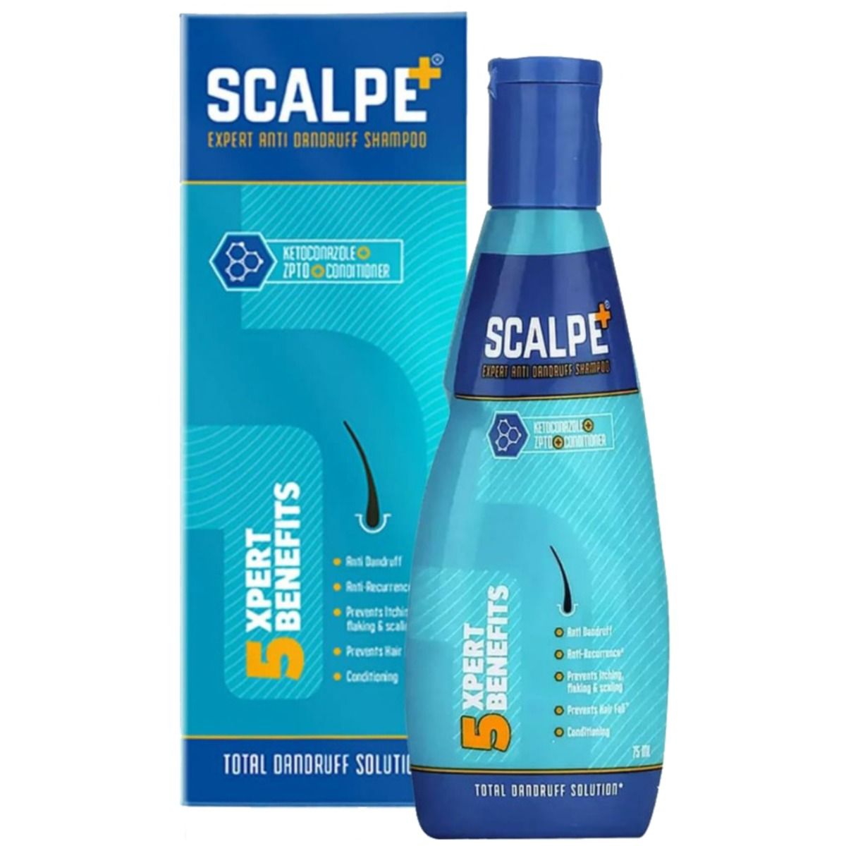 Buy Scalpe Plus Expert Anti Dandruff Shampoo, 75 ml | 19 Minutes ...