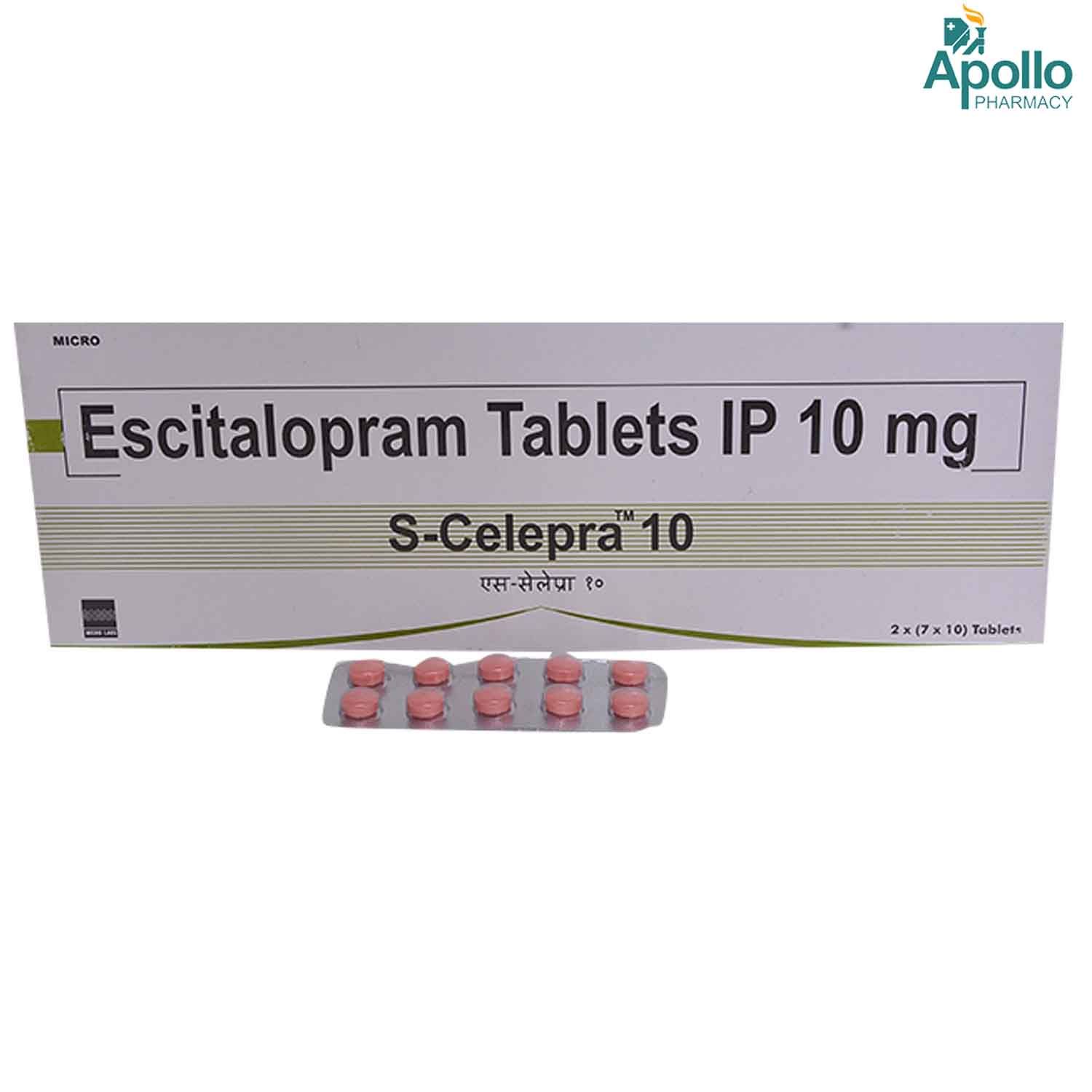 S-Celepra 10 Tablet 10's Price, Uses, Side Effects, Composition ...