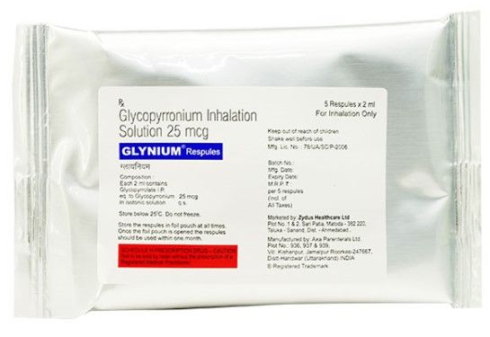 Glynium 25 mcg Respules 5 x 2 ml Price, Uses, Side Effects, Composition ...