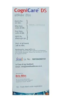 Buy Cognicare DS Syrup | 19 Minutes Delivery | Apollo Pharmacy