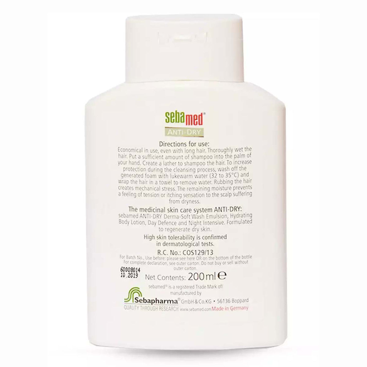 Sebamed Anti-Dry Revitalizing Shampoo, 200 ml Price, Uses, Side Effects ...