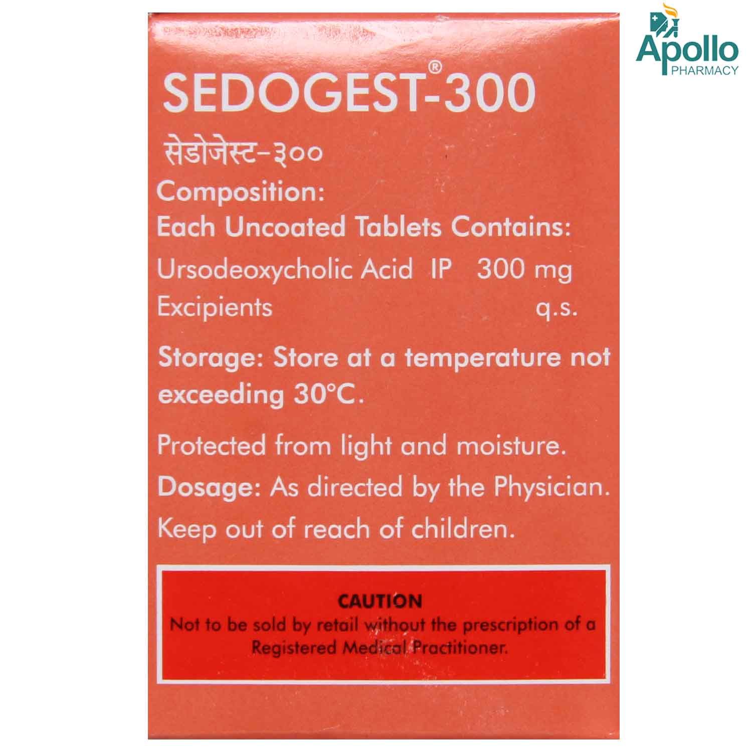 Sedogest-300 Tablet 10's Price, Uses, Side Effects, Composition ...