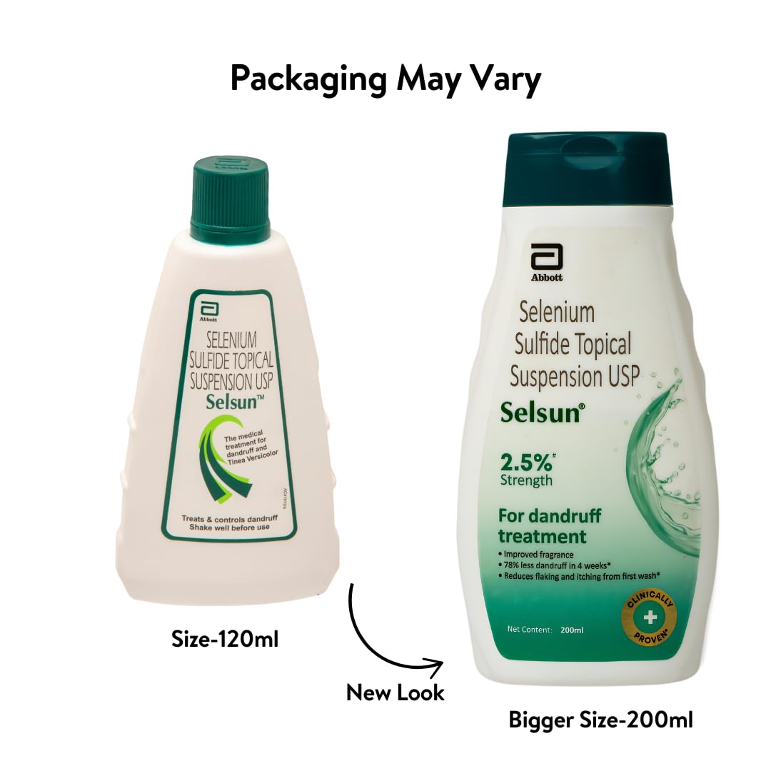 Selsun 2.5% Suspension Anti Dandruff Shampoo 200 ml | Uses, Side ...