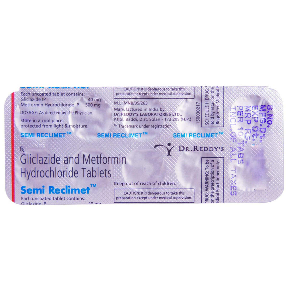 Semi Reclimet Tablet 10's Price, Uses, Side Effects, Composition ...