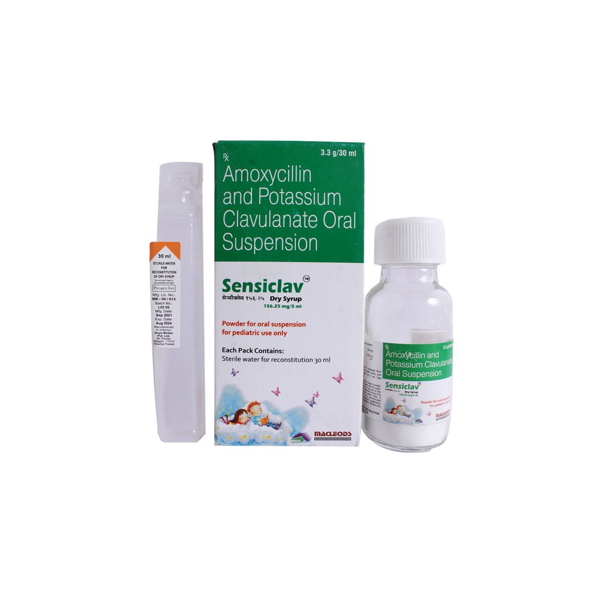 Sensiclav 156.25 mg Dry Syrup 30 ml Price, Uses, Side Effects ...