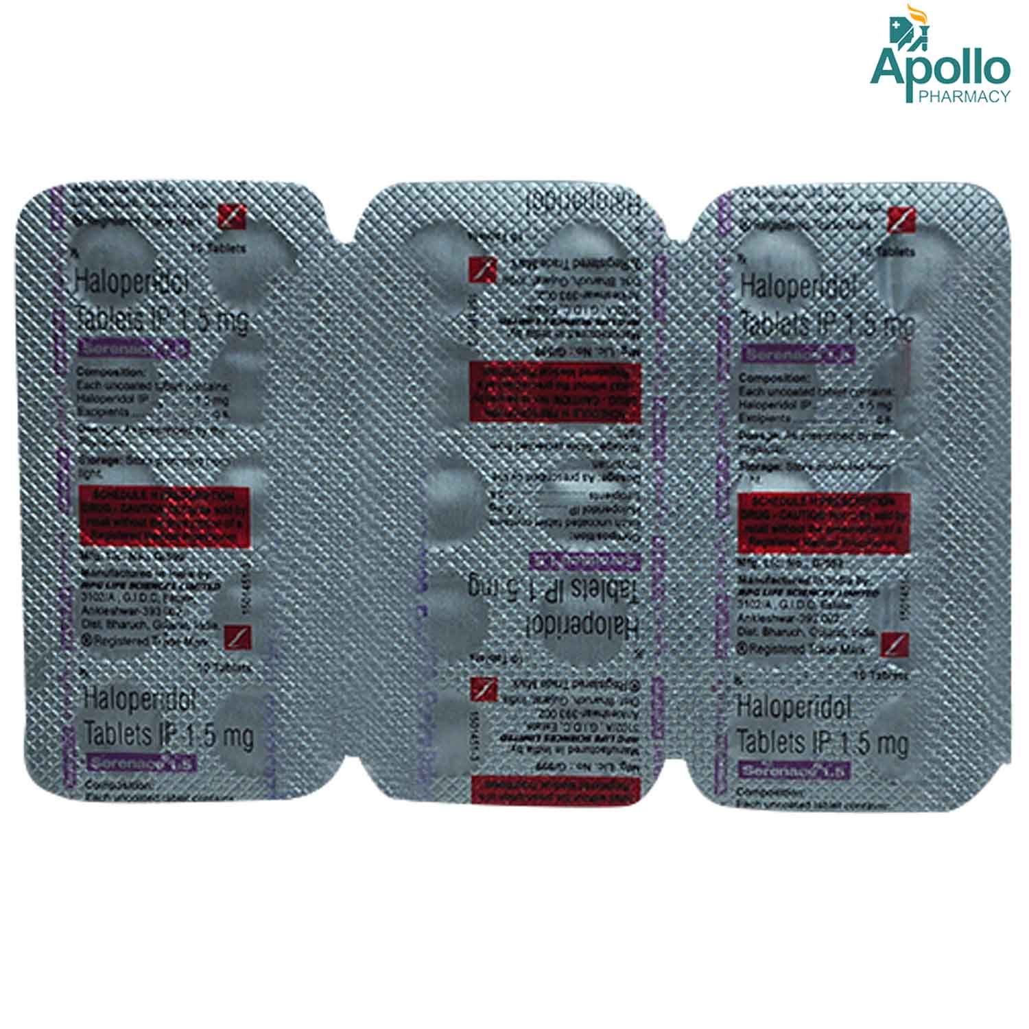 SERENACE 1.5MG TABLET | Uses, Side Effects, Price | Apollo Pharmacy