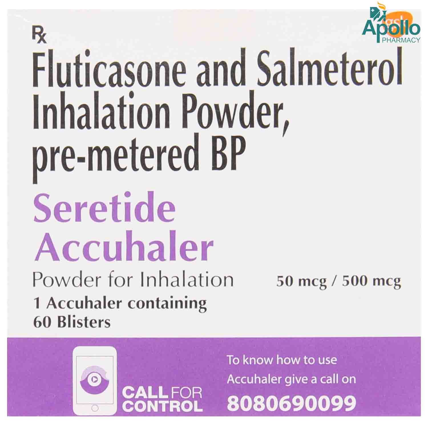 Seretide 50mcg/100mcg Accuhaler | Uses, Side Effects, Price | Apollo ...