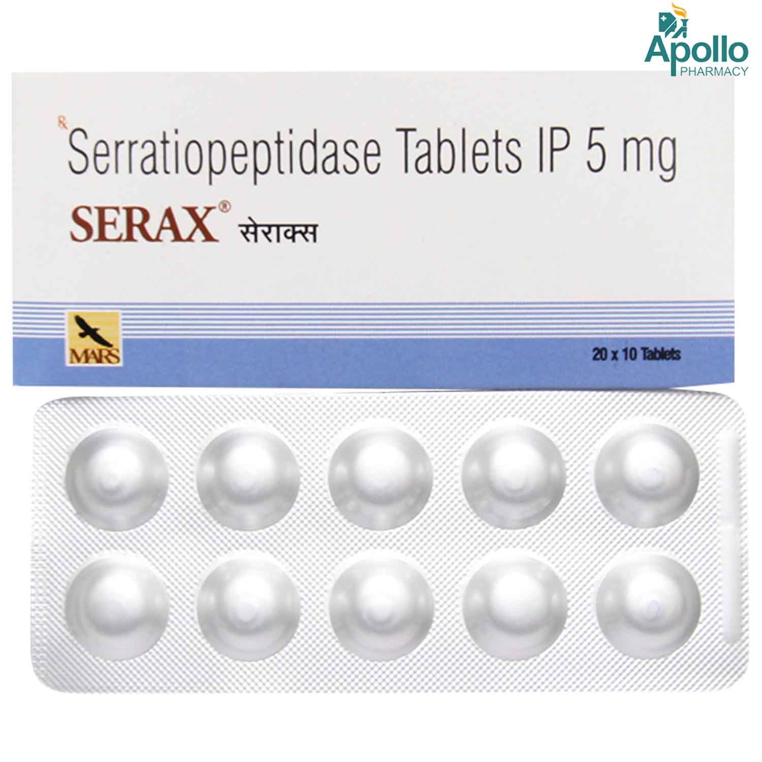 Serax 5 mg Tablet | Uses, Side Effects, Price | Apollo Pharmacy