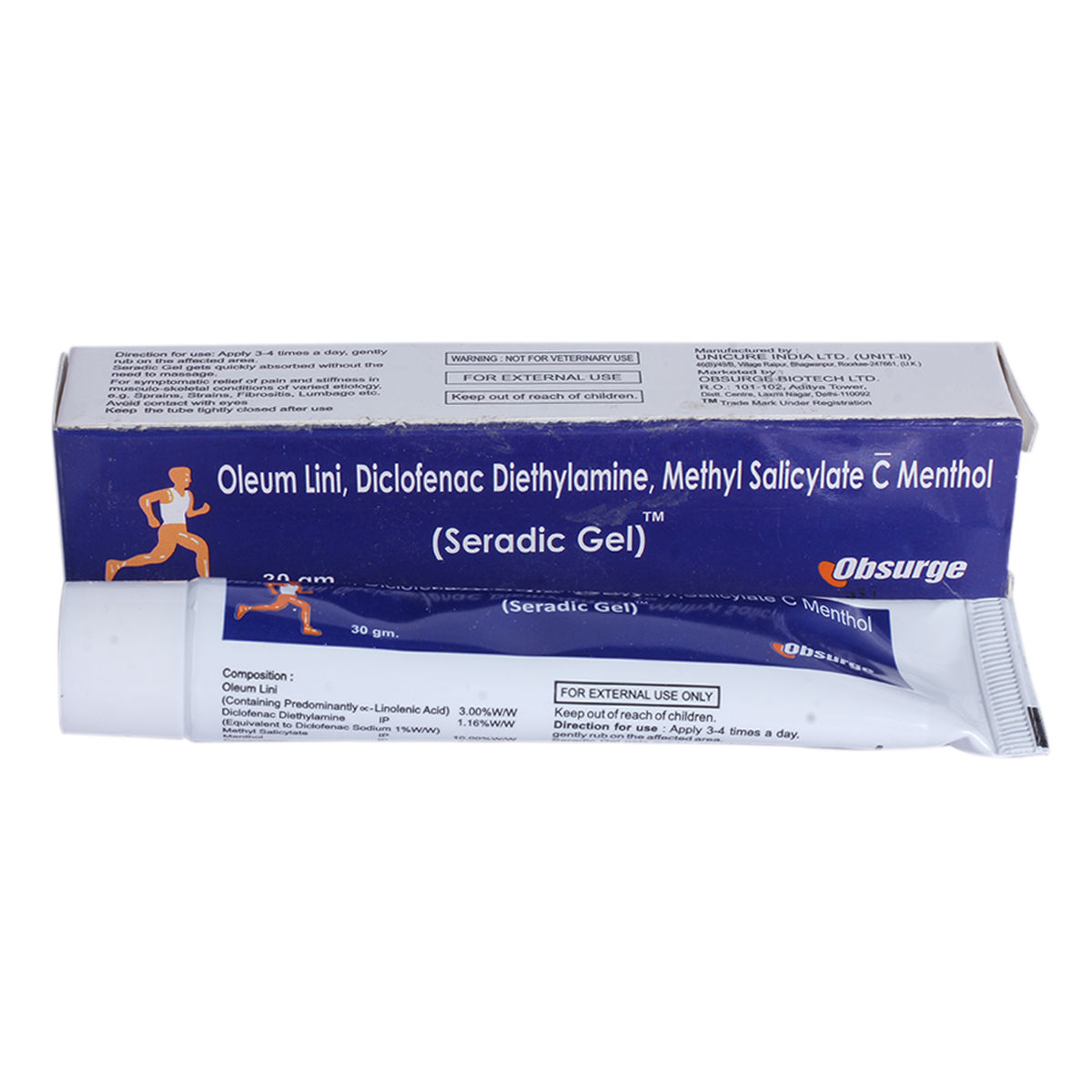 Seradic Gel 30gm Price, Uses, Side Effects, Composition - Apollo Pharmacy