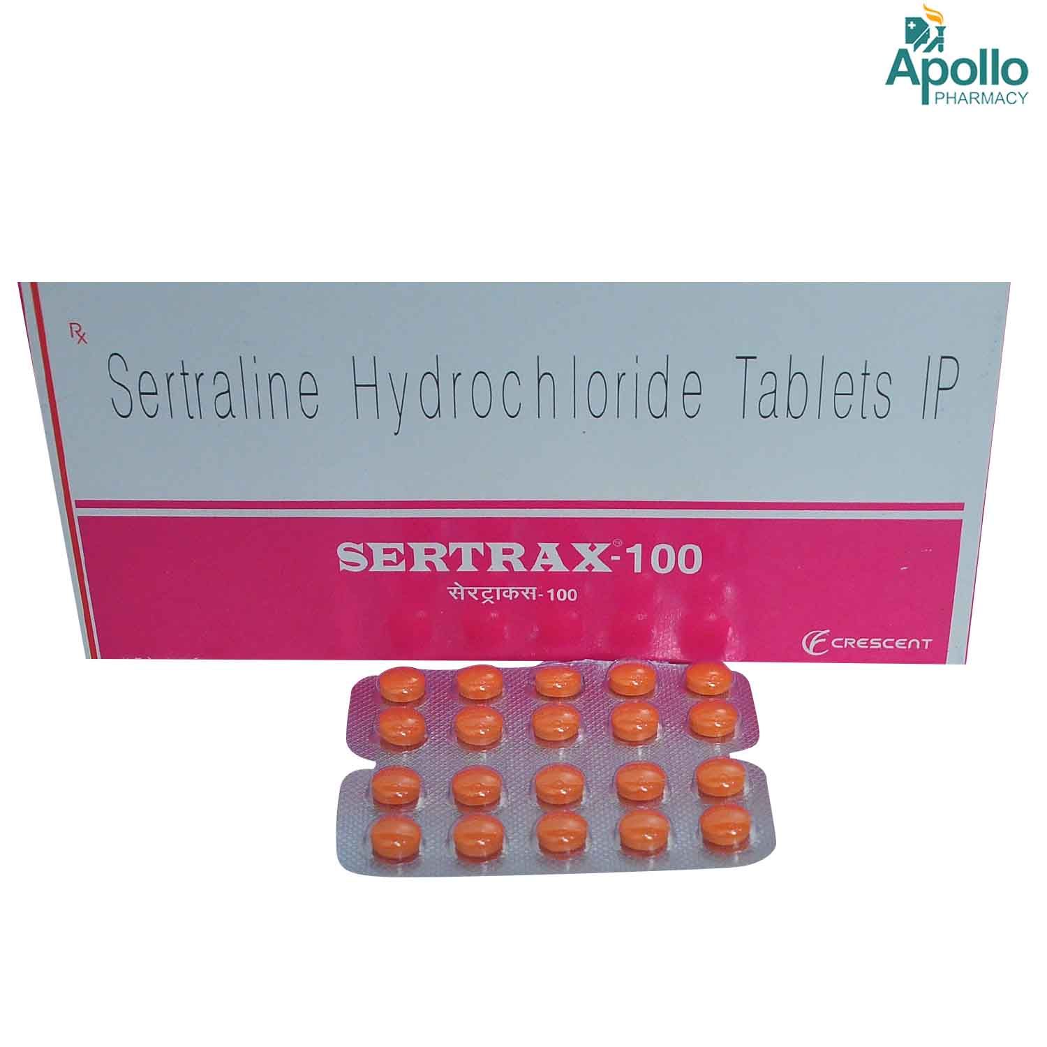 SERTRAX 100MG TABLET Price, Uses, Side Effects, Composition - Apollo ...