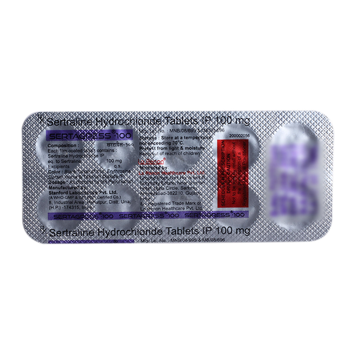 Sertagress 100 Tablet | Uses, Side Effects, Price | Apollo Pharmacy