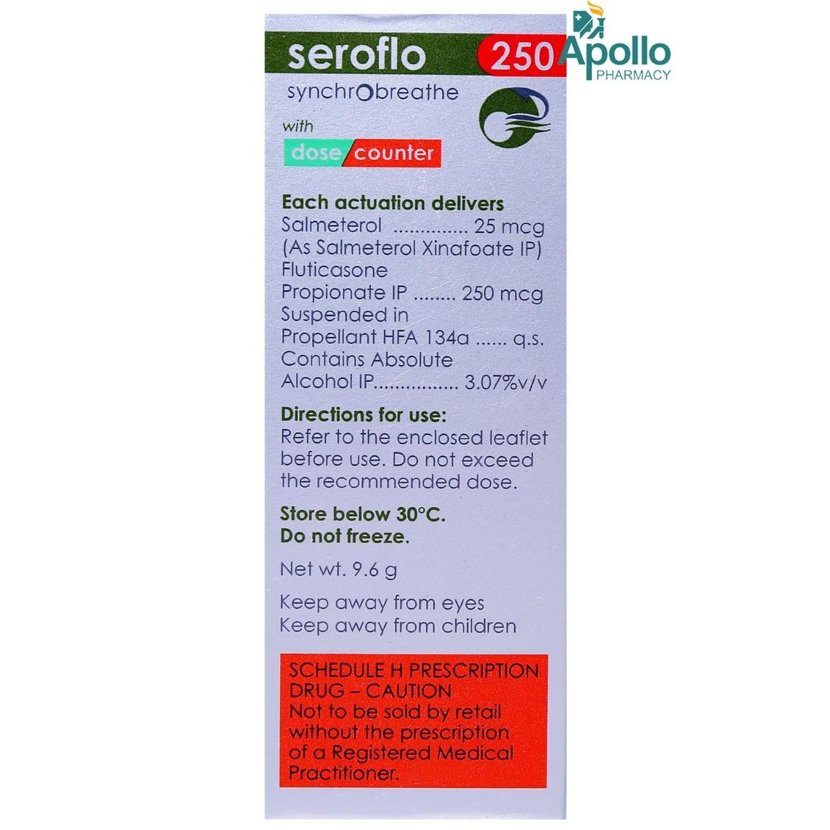 Seroflo 250 Synchrobreathe Price, Uses, Side Effects, Composition ...