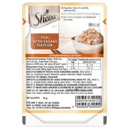 Sheba Fish with Sasami Flavour Wet Food for Cat, 420 gm (35gm x 12 ...
