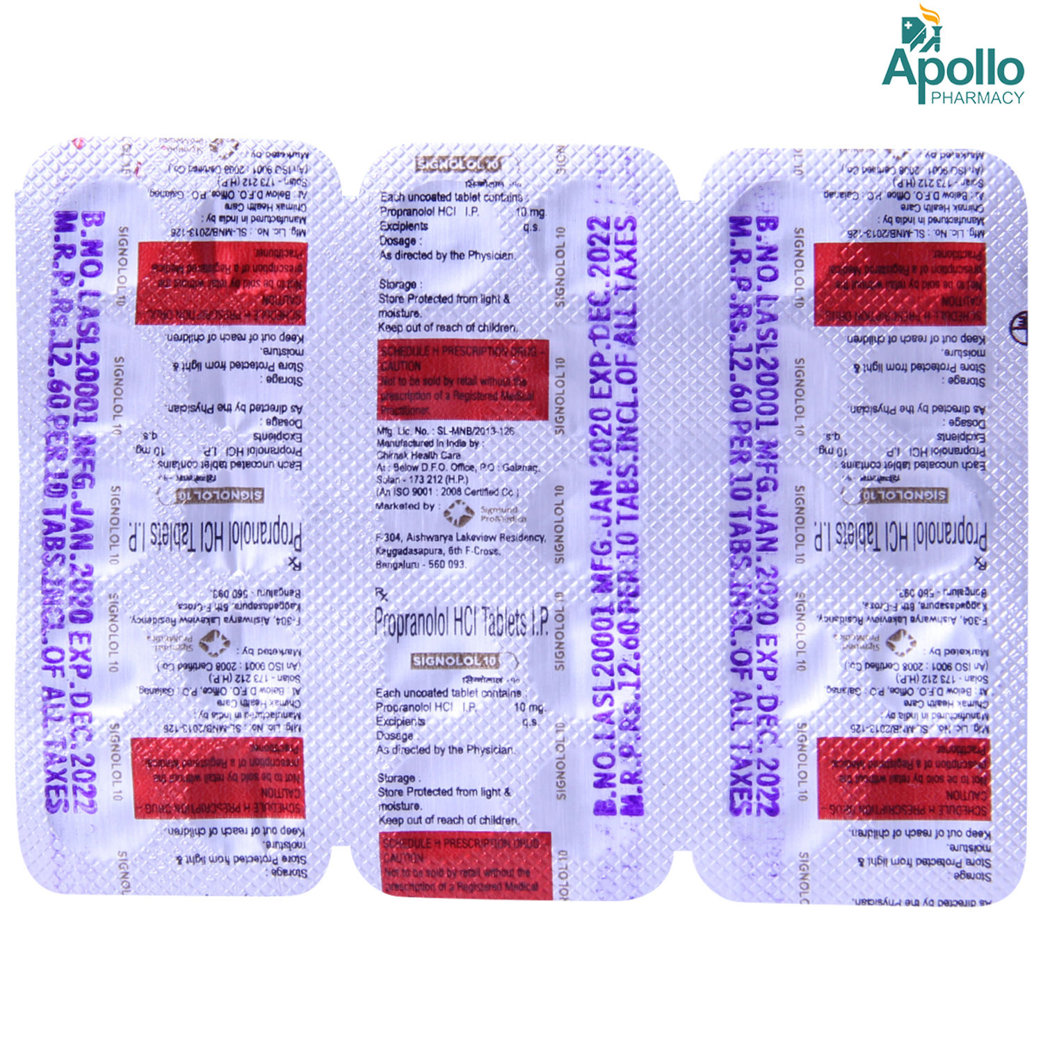 SIGNOLOL 10MG TABLET Price, Uses, Side Effects, Composition - Apollo ...