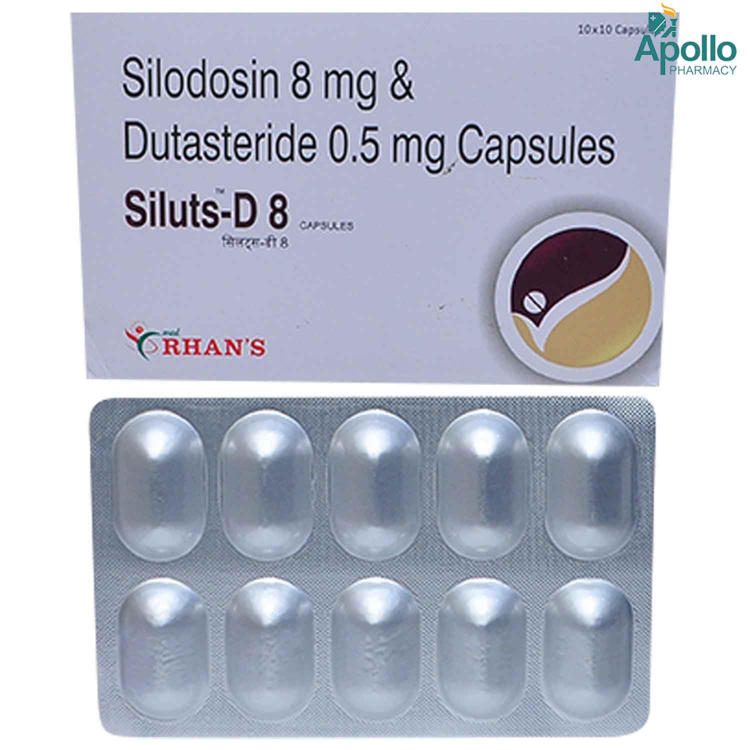Siluts-D 8mg Capsule | Uses, Side Effects, Price | Apollo Pharmacy